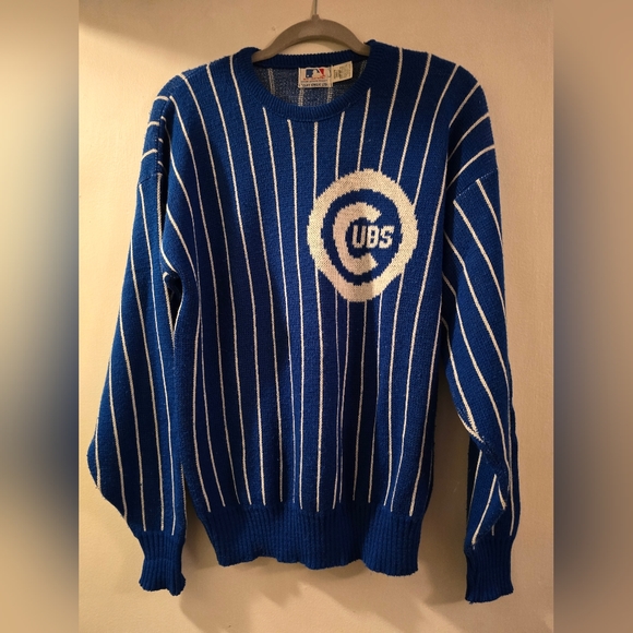 MLB | Sweaters | Vintage Super Cool Chicago Cubs Sweater | Poshmark